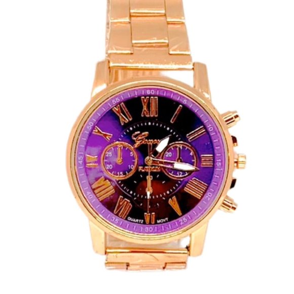 Accessories | Purple Face Analog Quartz Wrist Watch | Poshmark